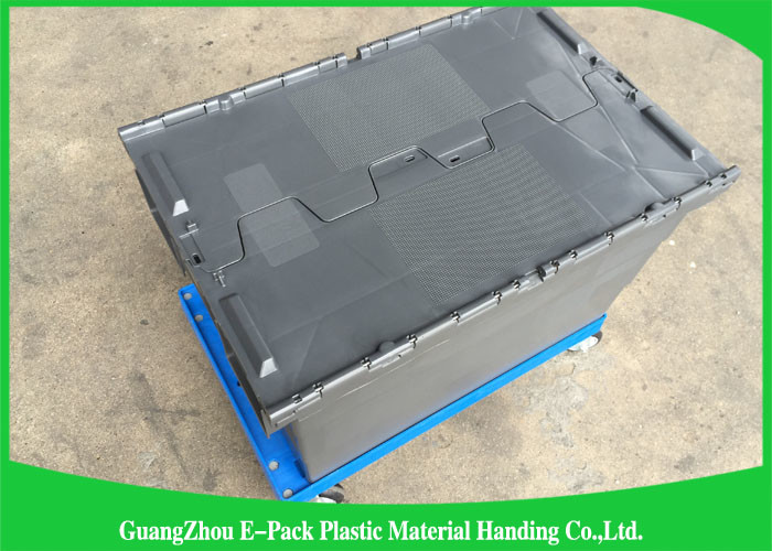 Os escaninhos de armazenamento plásticos duráveis com tampas/uniram ...